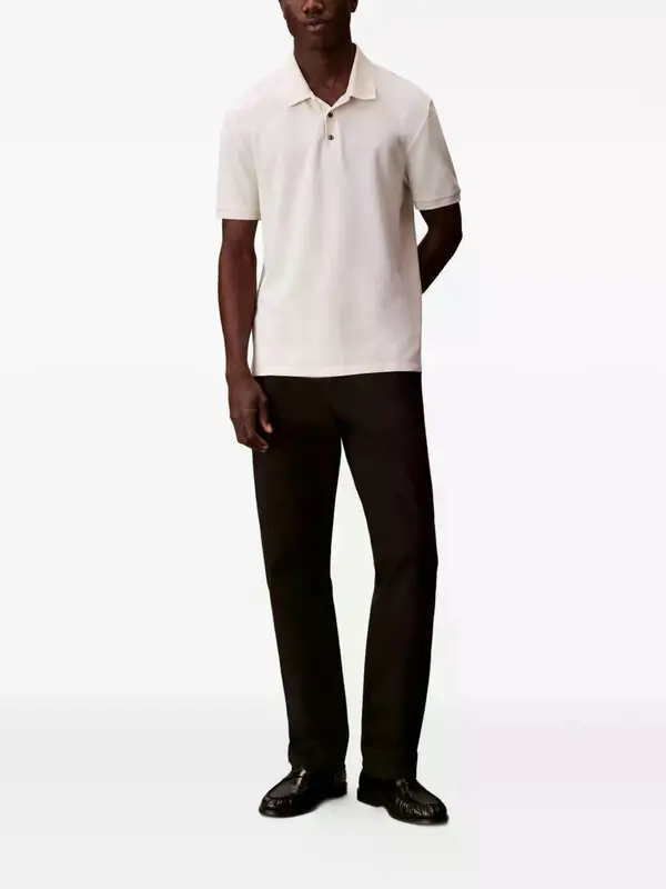 Calvin Klein Logo-embroidered Short-sleeve Polo Shirt