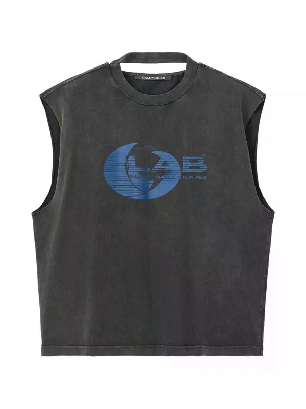 Camper Graphic Print Cotton Tank Top