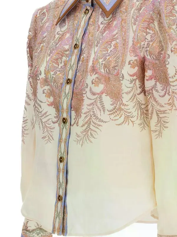 Zimmermann Alchemy Paisley-print Ramie Shirt