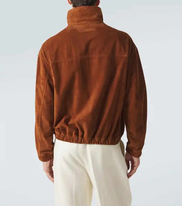 Zegna Suede Bomber Jacket