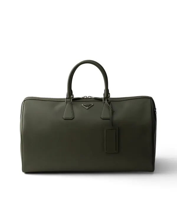 Prada Saffiano Leather Travel Bag - Green