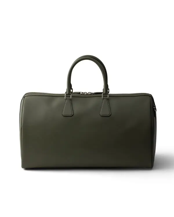 Prada Saffiano Leather Travel Bag - Green