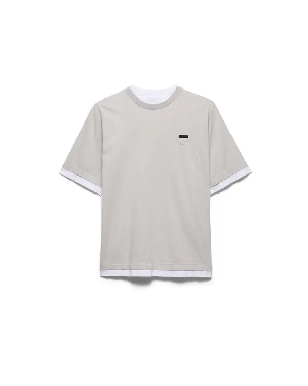 Prada Cotton T-hirt - Grey