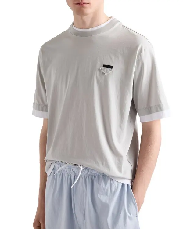 Prada Cotton T-hirt - Grey
