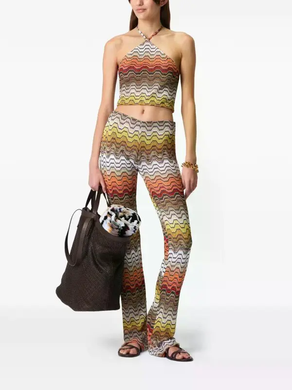 Missoni Patterned Halter-neck Top - Neutrals