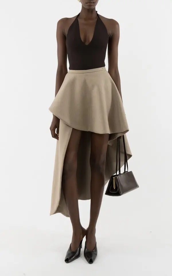 Arakii Spiral Asymmetrical Maxi Skirt