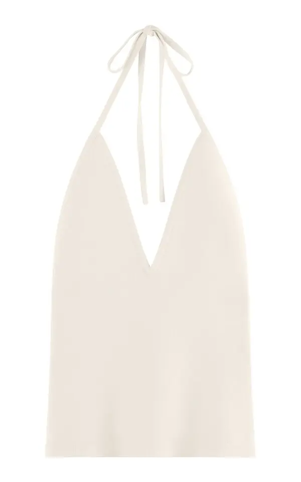 Arakii Halter Neck Tank Top - Off-white