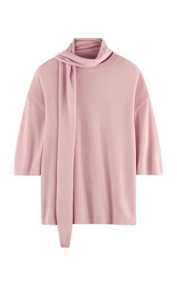 Arakii Draped Relaxed Shirt With Tie Detail - Light Pink