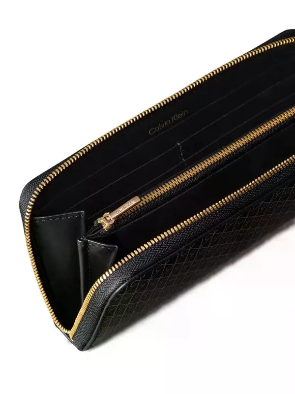 Calvin Klein Monogram-print Zip-around Wallet