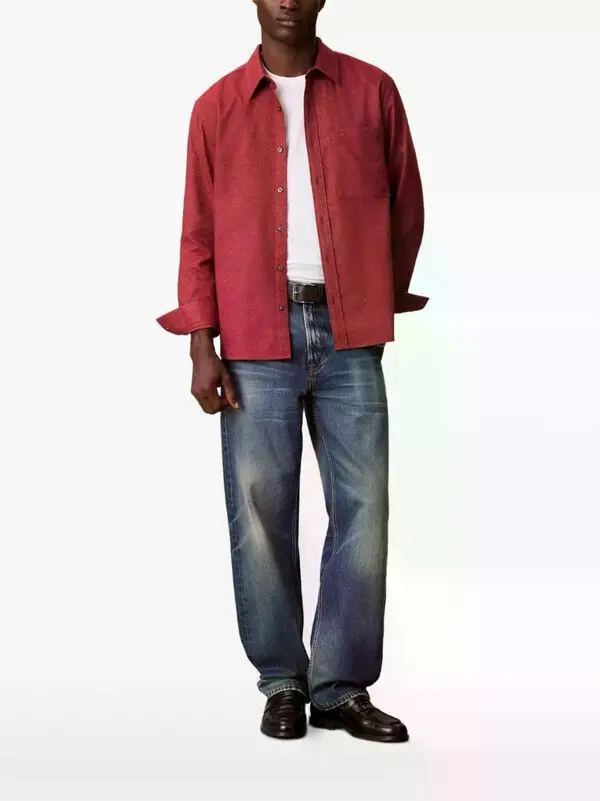 Calvin Klein Logo-embroidered Chest-pocket Shirt
