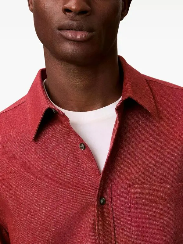 Calvin Klein Logo-embroidered Chest-pocket Shirt