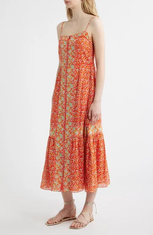 CLEOBELLA Miralani Floral Cotton Blend Midi Dress