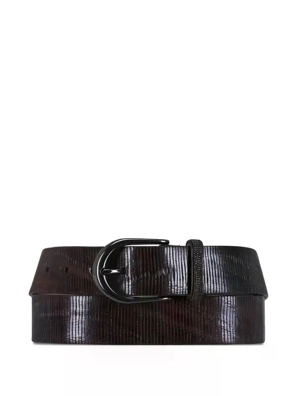 Brunello Cucinelli Textured Belt - Brown