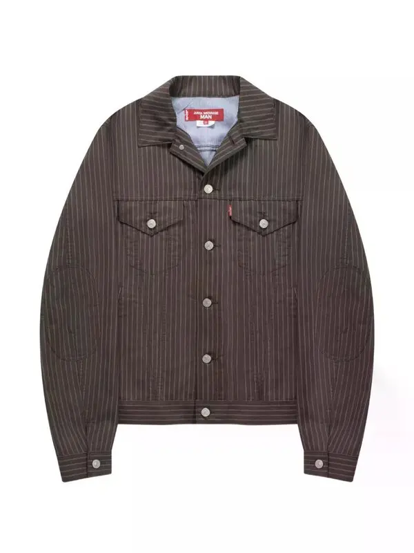 Junya Watanabe Pinstripe Elbow-patch Jacket