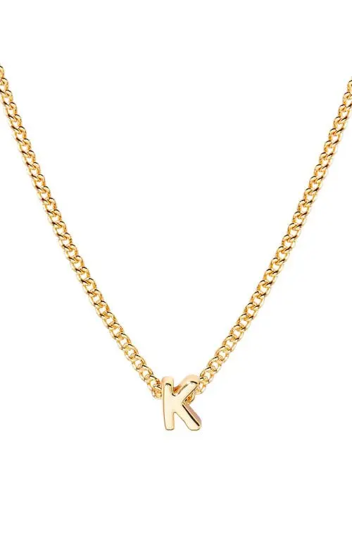 BROOK & YORK Kira Mini Initial Pendant Necklace - Gold K