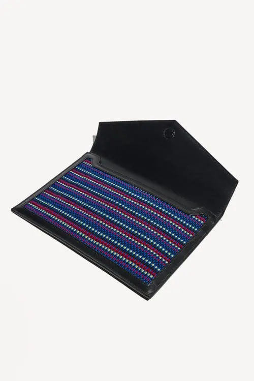 AMAMBAIH Large Woven Leather Folder Bag - Miro