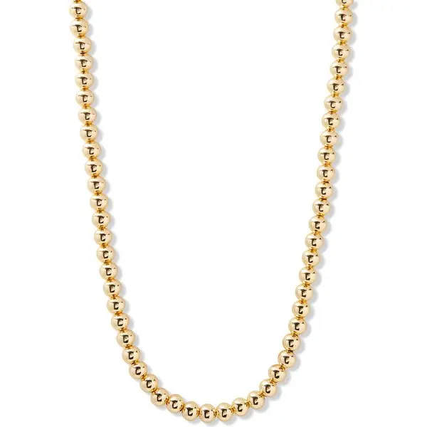 BROOK & YORK Makenna Beaded Ball Chain Necklace - Gold