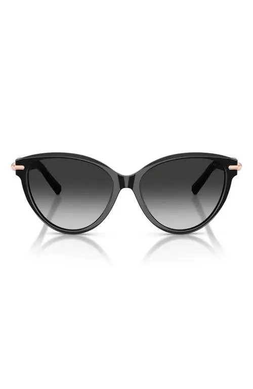Tiffany & Co. Cat Eye Sunglasses - Black/grey Gradient
