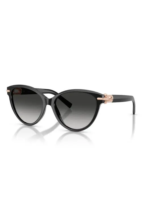 Tiffany & Co. Cat Eye Sunglasses - Black/grey Gradient