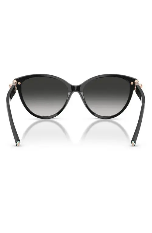 Tiffany & Co. Cat Eye Sunglasses - Black/grey Gradient