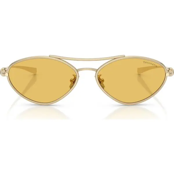 Tiffany & Co. Oval Sunglasses - Pale Gold/yellow