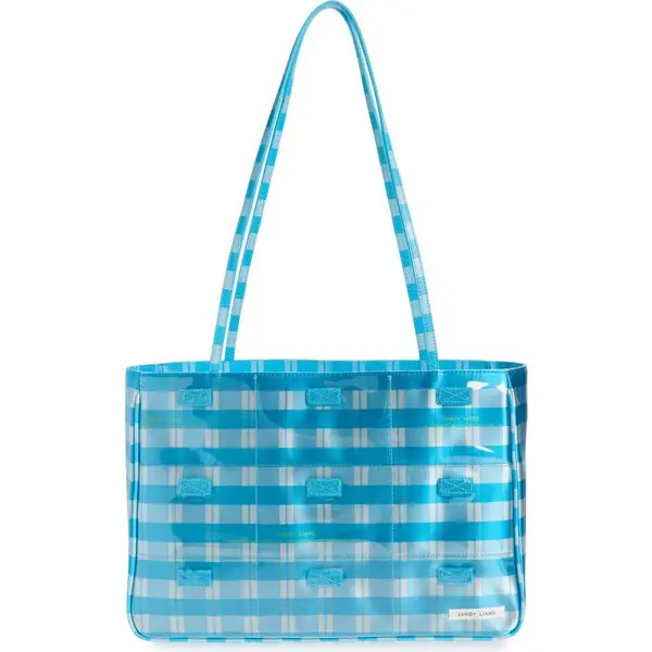 Sandy Liang Windowpane Check Tote