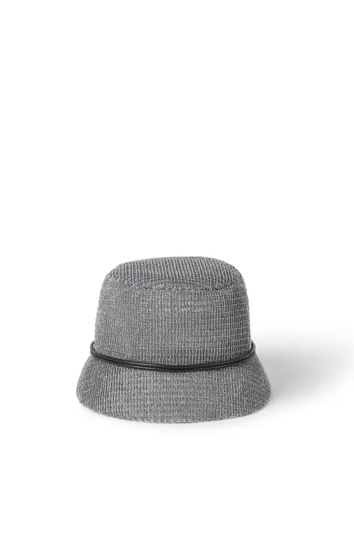 Brunello Cucinelli Beaded Bucket Hat - Grey
