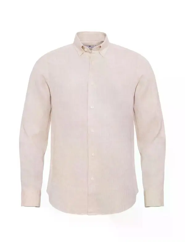 LOJA DAS MEIAS Button-down Collar Long-sleeve Shirt - Neutrals