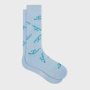 Paul Smith Sky Love Socks - Blue