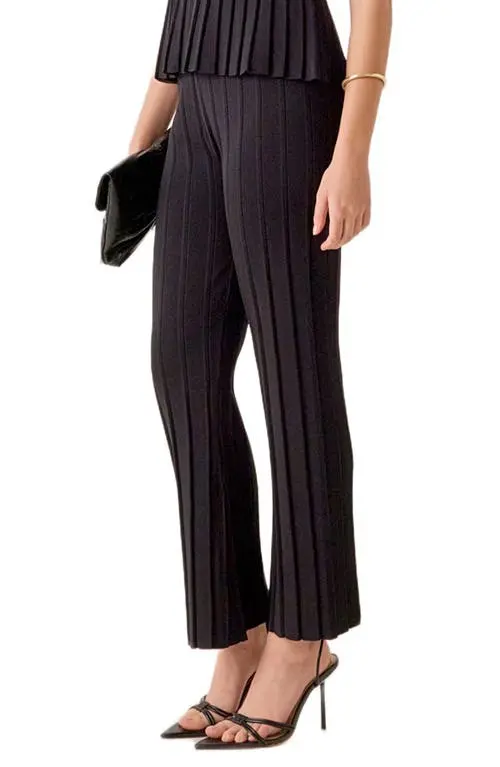 MARSY Ribbed Sweater Pants - Black