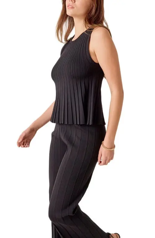 MARSY Ribbed Sweater Pants - Black