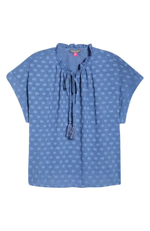 Vince Camuto Textured Tie Neck Top