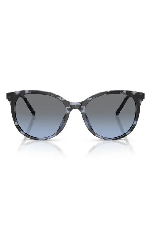 Dolce & Gabbana Phantos Silhouette Acetate Sunglasses - Blue Havana/blue Gradient