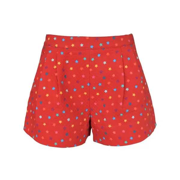 MY PAIR OF JEANS Hollywood Wide-leg Shorts - Red