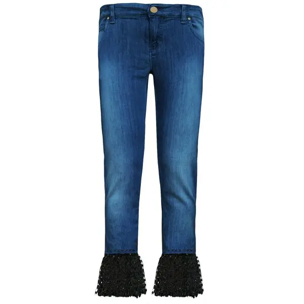 MY PAIR OF JEANS Embellished Boyfriend Jeans - Blue/black