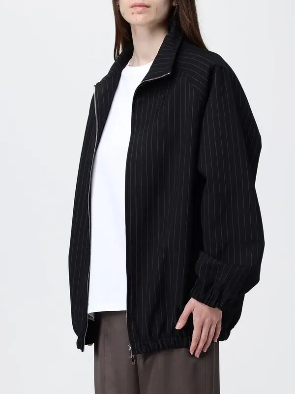 THE FRANKIE SHOP Zip-up Track Jacket - Black