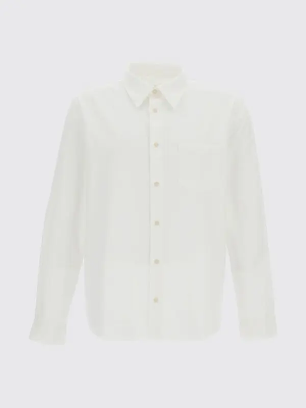 A.p.c. Long Sleeve Collared Shirt With Pocket