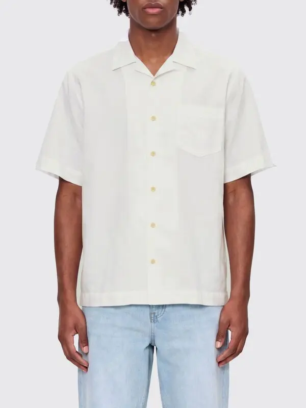 A.p.c. Short Sleeve Collared Shirt - White