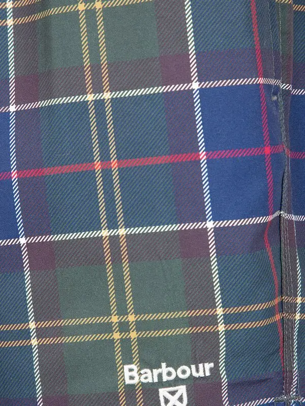 Barbour Plaid Swim Shorts - Green