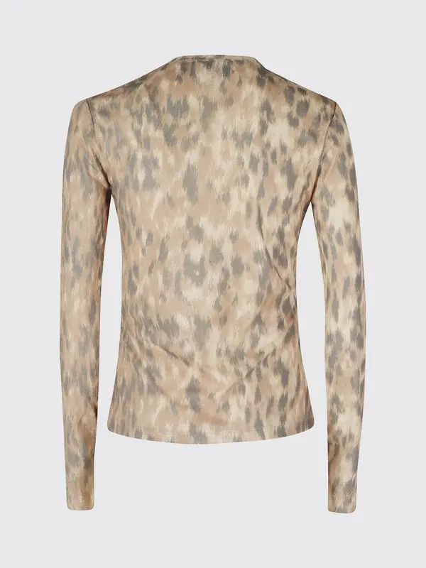 GANNI Long Sleeve Printed Top