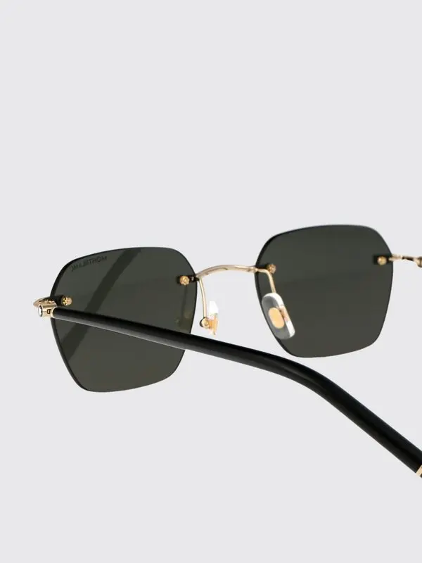 Montblanc Rectangular Metal Sunglasses - Gold