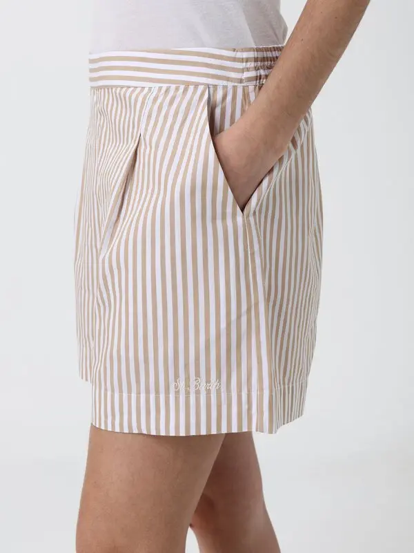 MC2 SAINT BARTH Embroidered Shorts - Beige