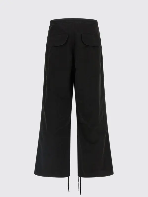 ENTIRE STUDIOS Cotton Drawstring Trousers - Black 1