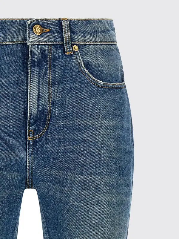 GOLDEN GOOSE Flared Cotton Denim Jeans - Blue