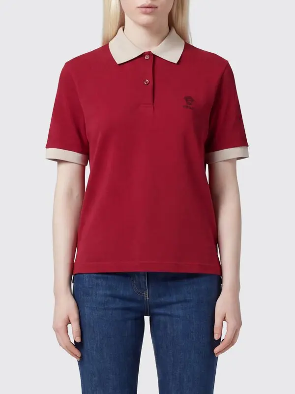Versace Medusa Cotton Polo Shirt - Red