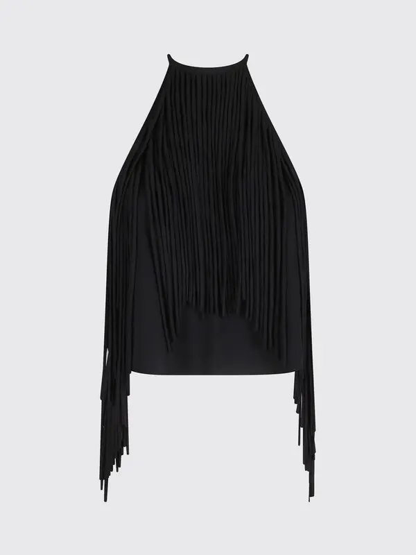 Pinko Halter Neck Top With Fringe Detail