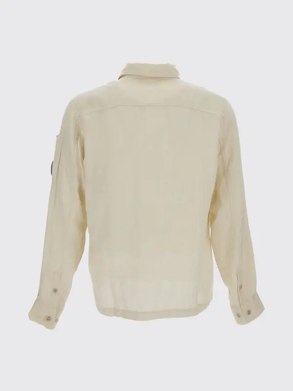 C.P. COMPANY Long Sleeve Shirt With Two Pockets - Beige