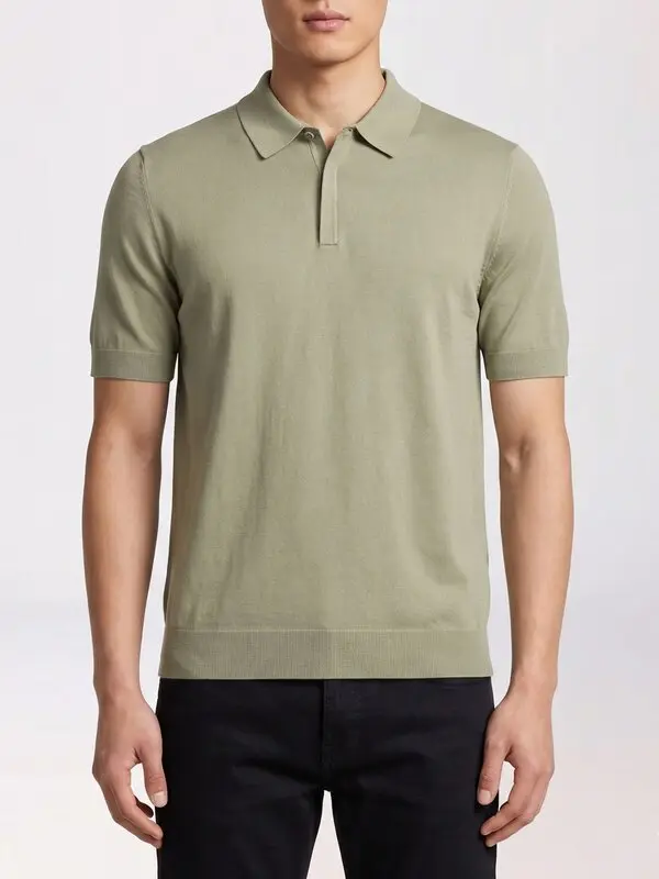 BOSS Viscose Polo Shirt - Green