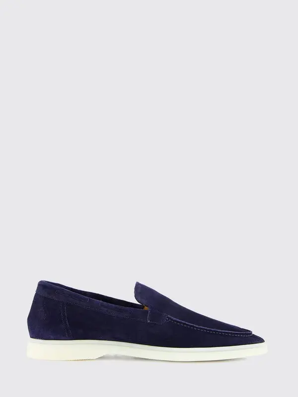 AURELIEN Suede Loafers - Navy