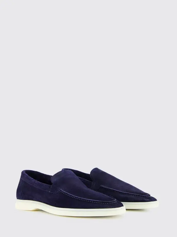 AURELIEN Suede Loafers - Navy